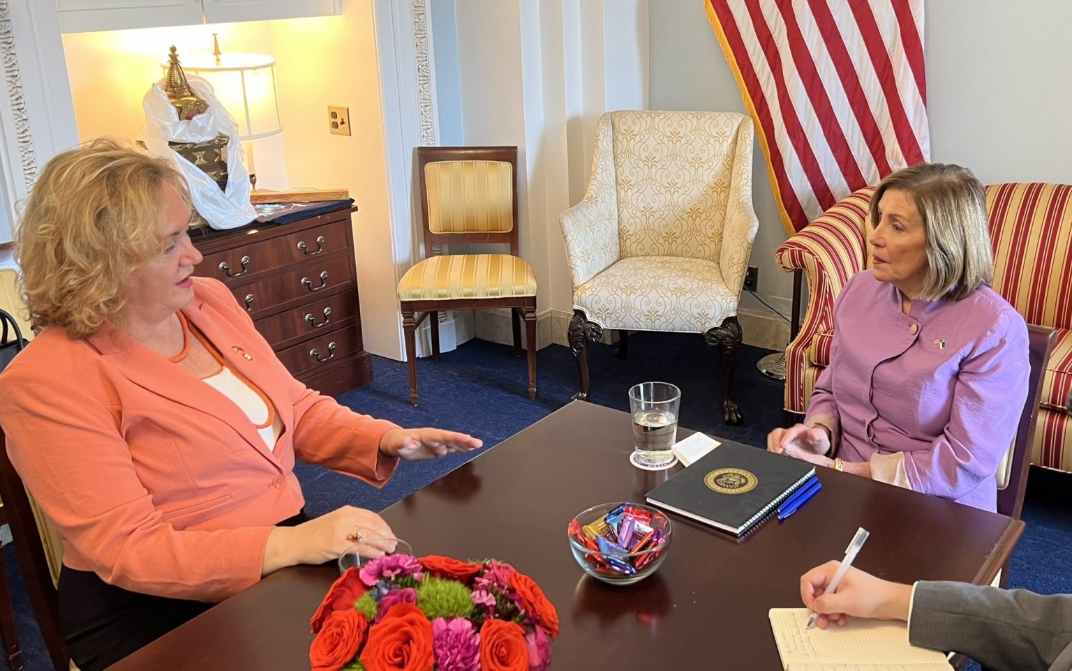 Ambasadorja Faber takim me Nansi Pelosi: Mirënjohje për mbështetjen e ...